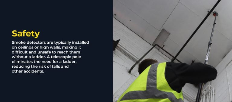 Smoke Detector Testing Poles | From, 5.4-meters to 12.6-meters